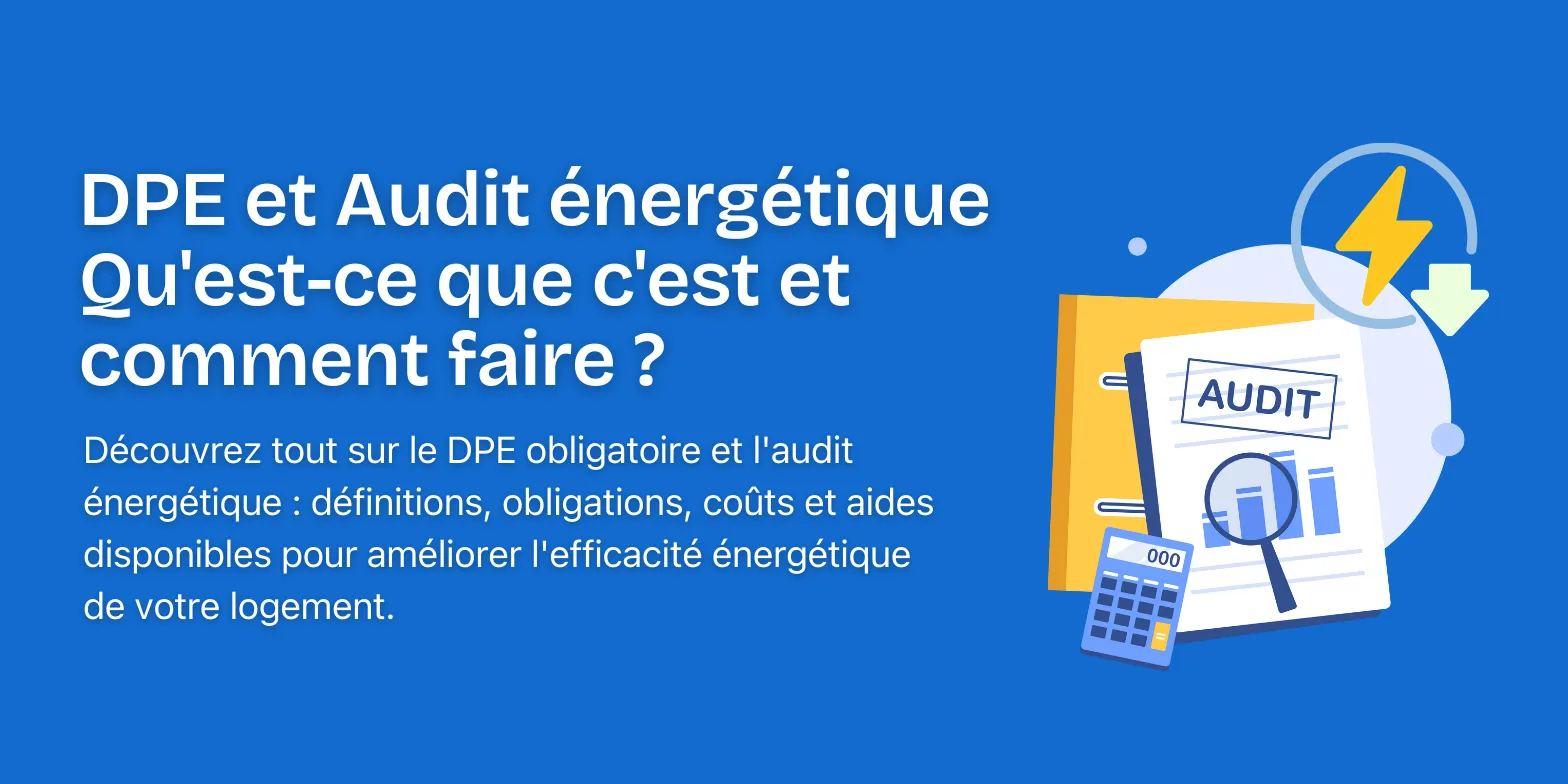 DPE obligatoire et Audit énergétique : Guide complet