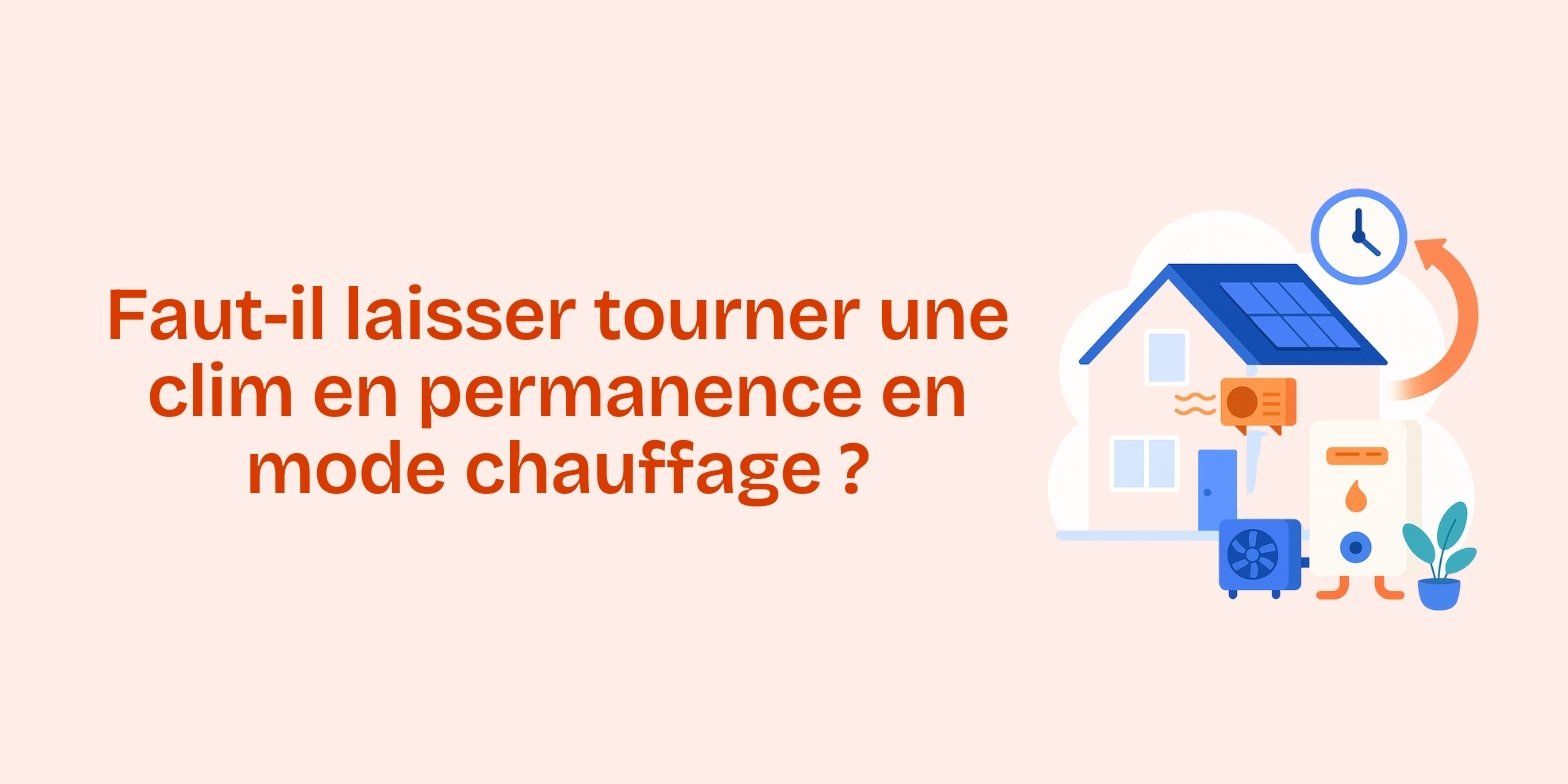 Faut-il laisser une clim tout le temps en mode chauffage